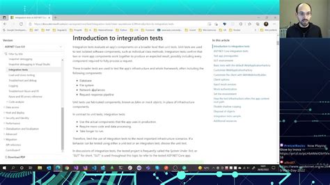 integration testing con asp core youtube
