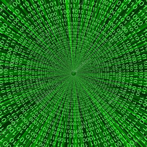 Abstract Binary Code 3D Vector Line Background Stock Vector