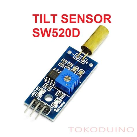 Jual TILT SENSOR MODULE SW520D MODUL SENSOR KEMIRINGAN ANGLE SENSOR