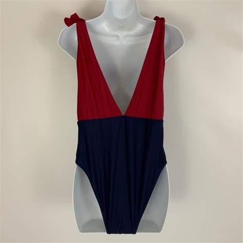 Patpat Swim Patpat Swimsuit Deep V Plunge One Piece Size L Poshmark