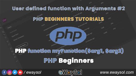 php user defined function arguments tutorials 2 php beginners tutorials web tutorials