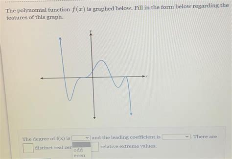 [answered] the polynomial function f x is graphed below fill in the kunduz