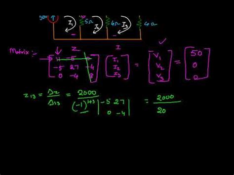 Mesh Analysis By Matrix Method Part2 YouTube