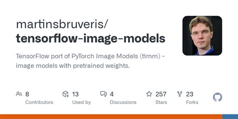 GitHub Martinsbruveris Tensorflow Image Models TensorFlow Port Of