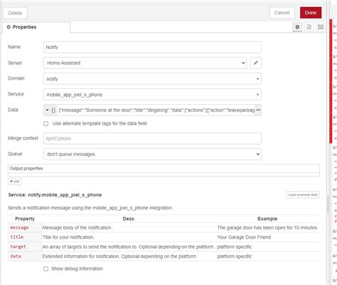 Notify Action In Node Red Not Working Node RED Home Assistant Community