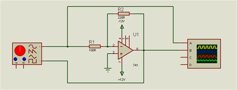 Elektronika Simulasi Rangkaian Inverting Dan Non Inverting