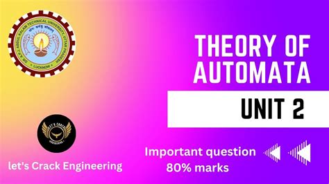 theory of automata unit 2 important questions aktu viral youtube