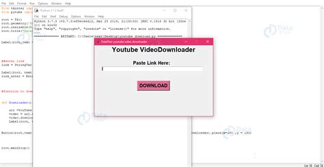 python youtube downloader with pytube dataflair