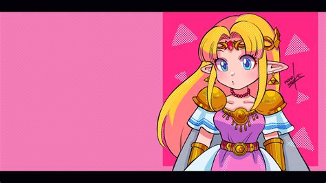 Wallpaper Video Games Video Game Girls Blunt Bangs Long Hair Blushing Nintendo Zelda