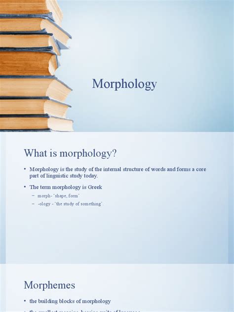 morphology syntax and semantics pdf part of speech morphology linguistics