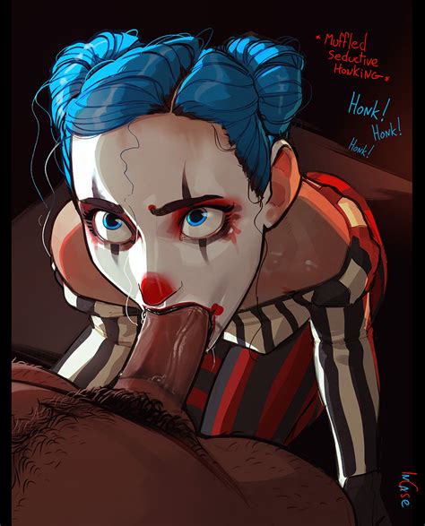 Rule 34 1girls Clown Dark Skinned Male Erection Fellatio Female Incase Interracial Lipstick On