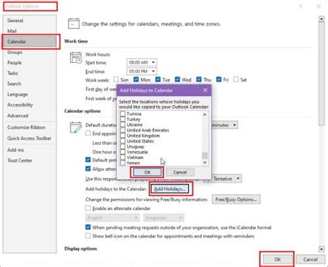 How To Add Holidays To Outlook Calendar In Technipages