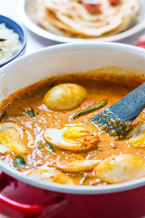 South Indian Style Egg Curry Recipe Kerala Style