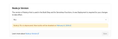 Node Js How Can I Set Node Js Version In Vue App For Vercel