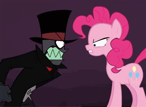 2343095 Safe Pinkie Pie G4 Angry Black Hat Villainous Cartoon Network Crossover