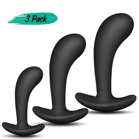 Areskey Anal Toys Setbutt Plug Trainer Kit For Comfortable Long Term Wear Pack Of 3 Silicone