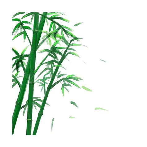 手绘端午节竹子元素免抠素材 PSD素材网