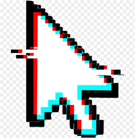 Error Glitch Cursor Mouse Mousecursor Windows Dark Cursor Pixel Png