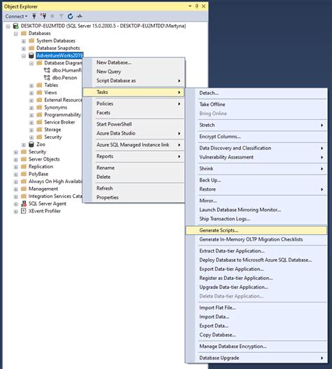 how to export an sql server database schema into a diagram vertabelo database modeler