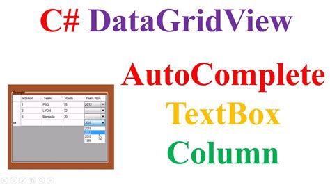 C Datagridview Add Autocompletetextbox Column Youtube How To Checkbox In Java Php Vrogue