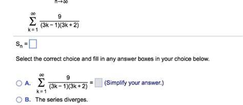 solved for the following telescoping series find a formula for the nth 1 answer