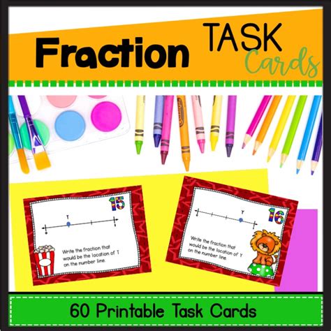 Identifying Comparing Ordering And Equivalent Fractions Task Cards