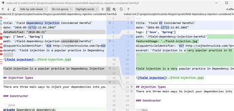 comparing files and folders in intellij idea vojtech ruzicka s programming blog