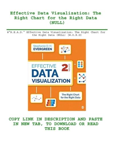 R E A D Effective Data Visualization The Right Chart For The Right