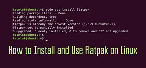 how to install and use flatpak on linux