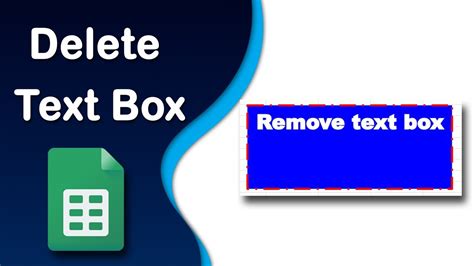 How To Delete Text Box In Google Sheets YouTube