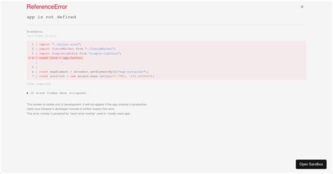 Google Maps Custom Marker Forked Codesandbox