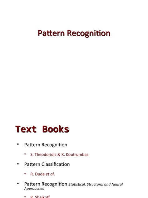 pr01 pdf pattern recognition statistical classification