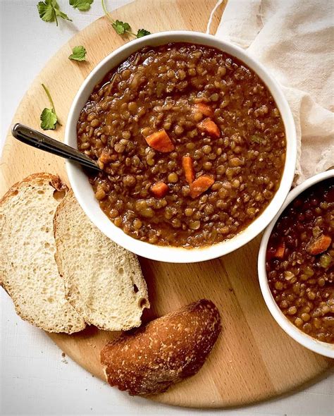 Instant Pot Lentil Soup Vegetarian Quick And Easy Tasty Oven