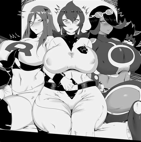 Rule 34 3girls Alternate Hairstyle Ariana Pokemon Belly Belly Button Black And White Blush