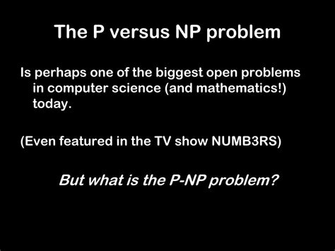 ppt complexity theory the p vs np question powerpoint presentation free download id 5460107