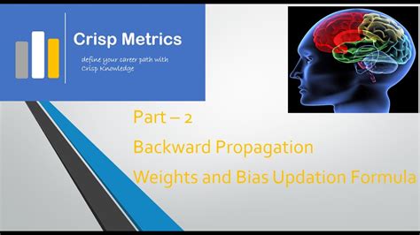 part 2 backward propagation weights and bias updation formula youtube