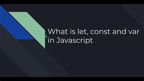 Difference Between Const Let And Var In Javascript Optional Nepali