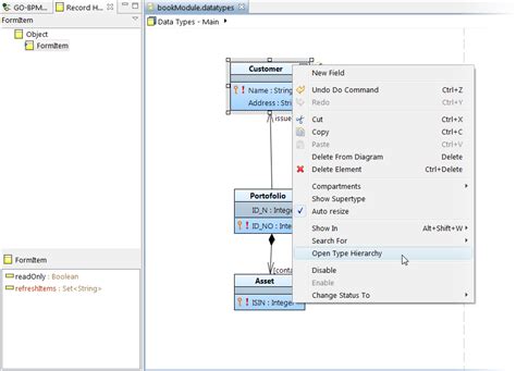 Modeling Data Type Model