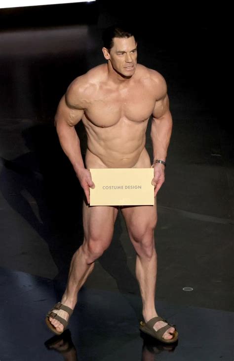 Oscars 2024 John Cena Appears Naked Onstage During Streaker Skit