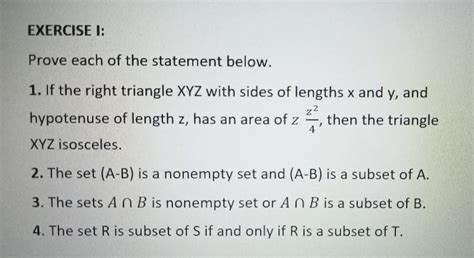 solved prove each of the statement below 1 if the right