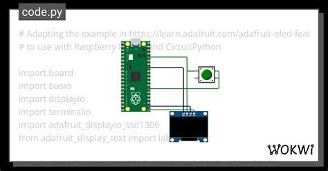 CircuitPython SSD1306 On Pi Pico Copy 2 Wokwi ESP32 STM32 Arduino