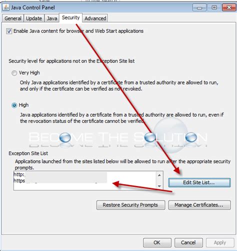 Fix Application Blocked By Java Security
