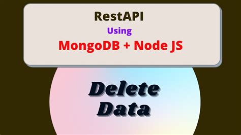 how to delete records from mongodb using nodejs expressjs youtube