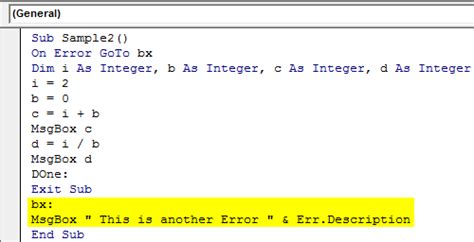 vba error handling guide to error handling in excel vba