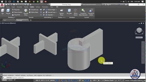 Lesson 87 Solid Edit In Autocad 3D Union Command In Autocad 3D
