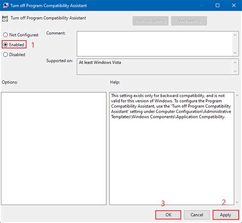 Disable Program Compatibility Assistant Service