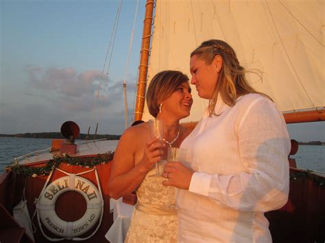 Pin On Lesbian And Gay Weddings Aboard The Yacht Sail Selina Ii St Michaels Md