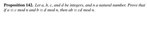 solved proposition 142 let b € and d be integers and n a natural number prove that if a