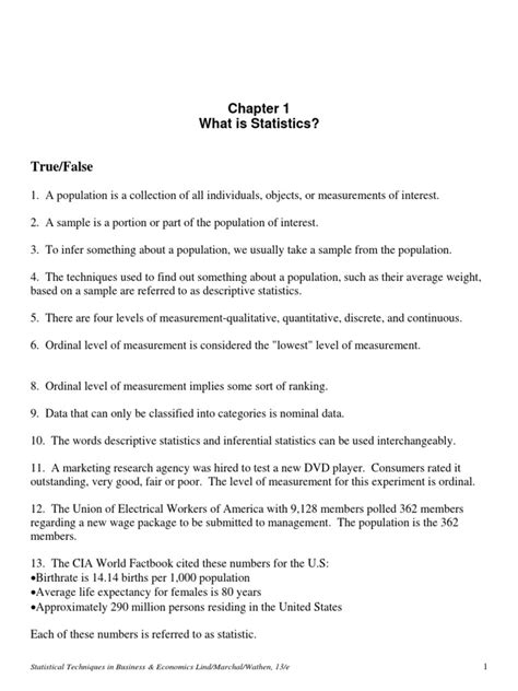 an introduction to descriptive statistics defining key concepts and levels of measurement pdf