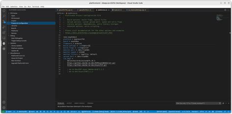 no build option for esp arduino project platformio ide platformio community
